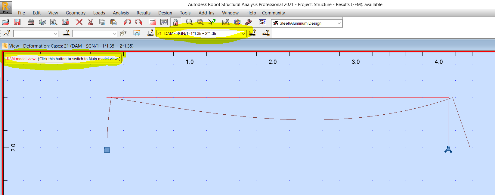 在 Robot Structural Analysis 中进行 P-delta 计算时，如何定义水平载荷以进行稳定性检查