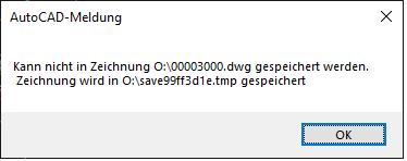 Specific drawings of AutoCAD-based products cannot be saved anymore in ...