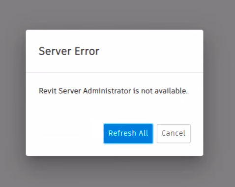 "Revit Server administrator is not available..." in the admin console after installing on ...