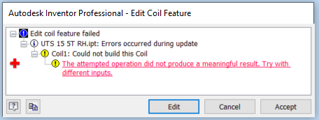 在 Inventor 中，当参数值达到特定值后，螺旋作失败