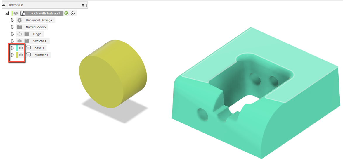 Appearance color shading of solid components don't match the colors ...