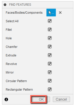 Does Fusion retain the solid history of imported Inventor model file .ipt data set projects.