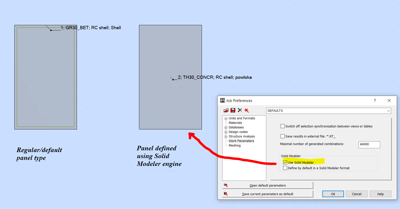 How to change default panel type to solid modelr panel type in Robot ...