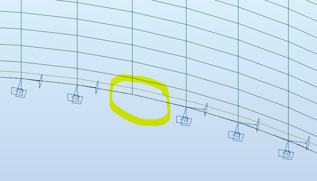 Non symmetrical results for symmetrically loaded cylindrical tank in Robot Structural Analysis