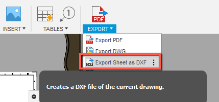 How to export drawing to DXF in 1:1 scale in Fusion