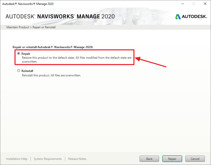 "Can't load because of an internal error" when trying to open a supported file type in Navisworks