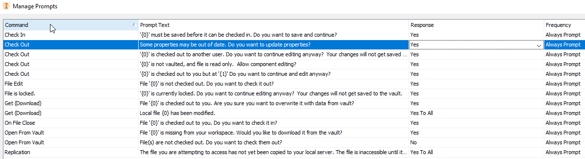 "Some properties may be out of date..." do not appear when opening Inventor file directly in ...