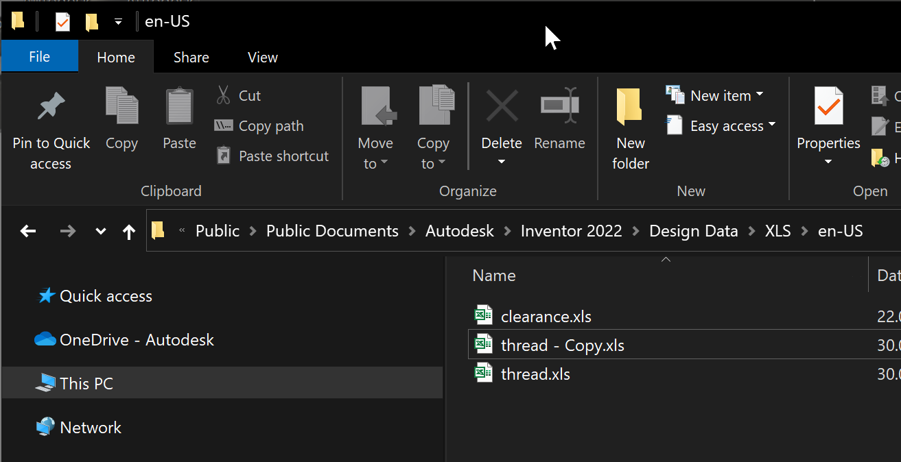 The thread annotation text differs after updating to a new Inventor version