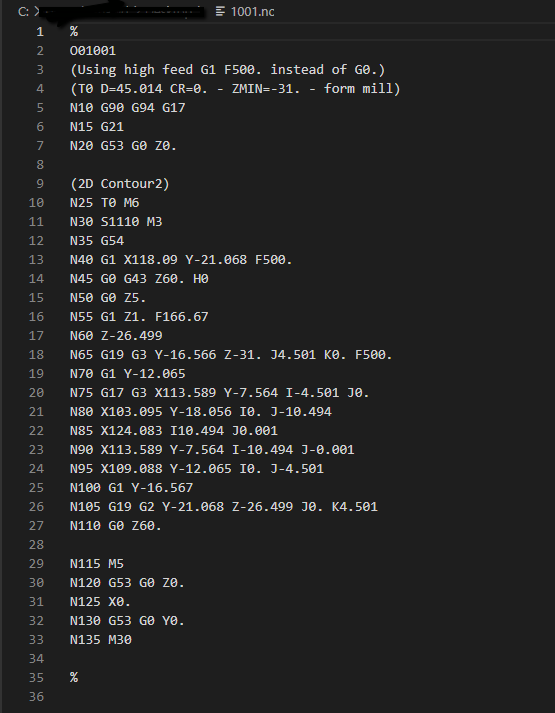 Recommended generic library Fusion 360 post processor for a 3 axis Haas VF 4 Fanuc control.
