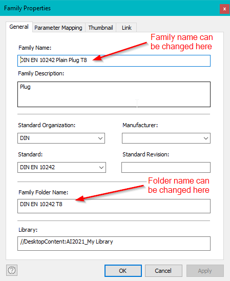 How to rename the folder that Inventor Content Center files are saved in?