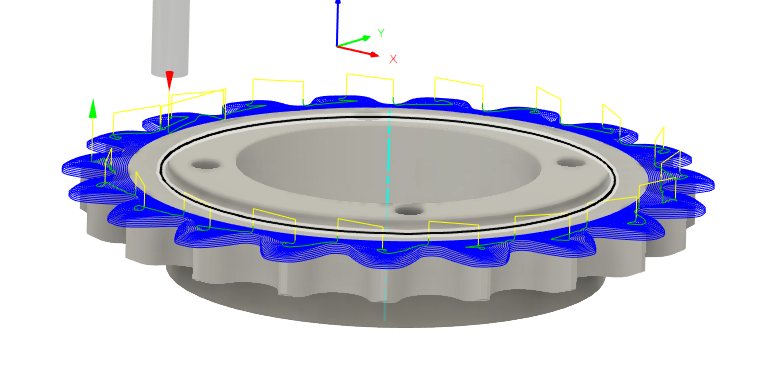 Scallop toolpath drops over edge in Fusion