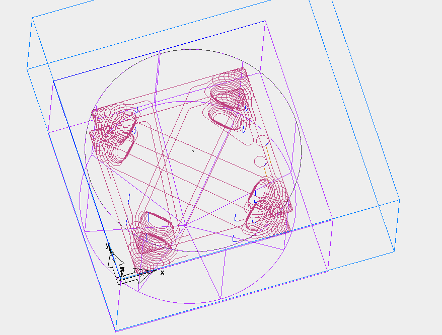 Vortex Milling cuts from centre of hole in FeatureCAM