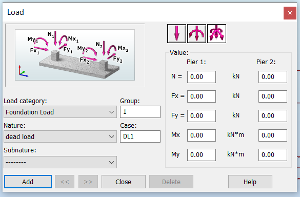 Robot Structural Analysis中组合基础设计时的非活动e2参数