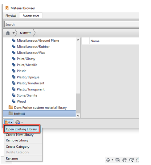 Sharing materials and appearances in Fusion.