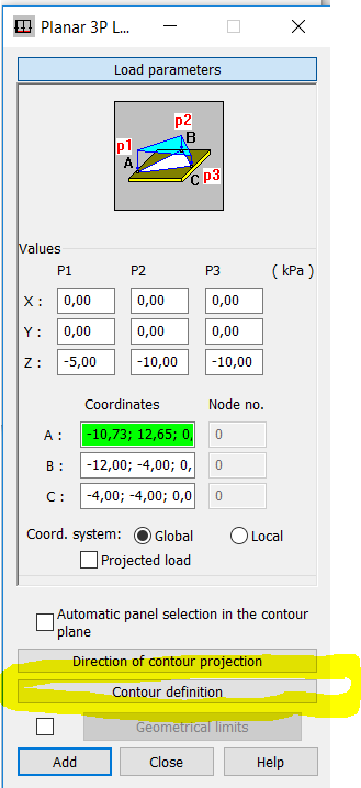 How Non Uniform Planar Load Can Be Defined On Panel Part In Robot Structural Analysis