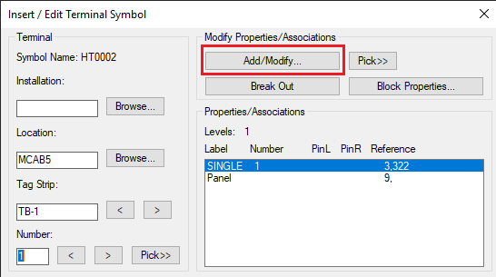 "Missing level assignment in the schematic terminal symbol" when trying ...