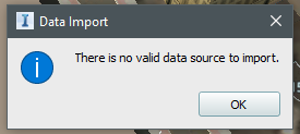 "There is no valid data source to import" while connecting an ArcGIS Data Connection in InfraWorks