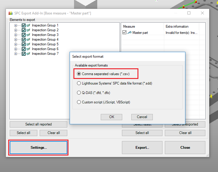 如何从PowerINSPECT将曲面检测点导出为csv格式的报告