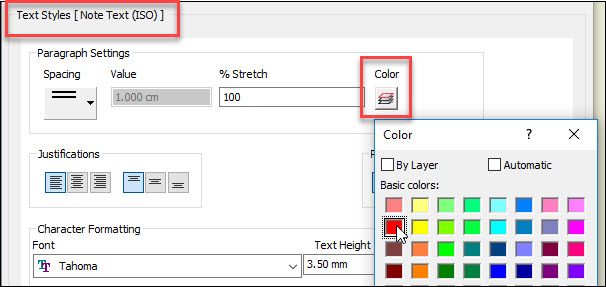 How to change the color of primary dimension and tolerance in Inventor