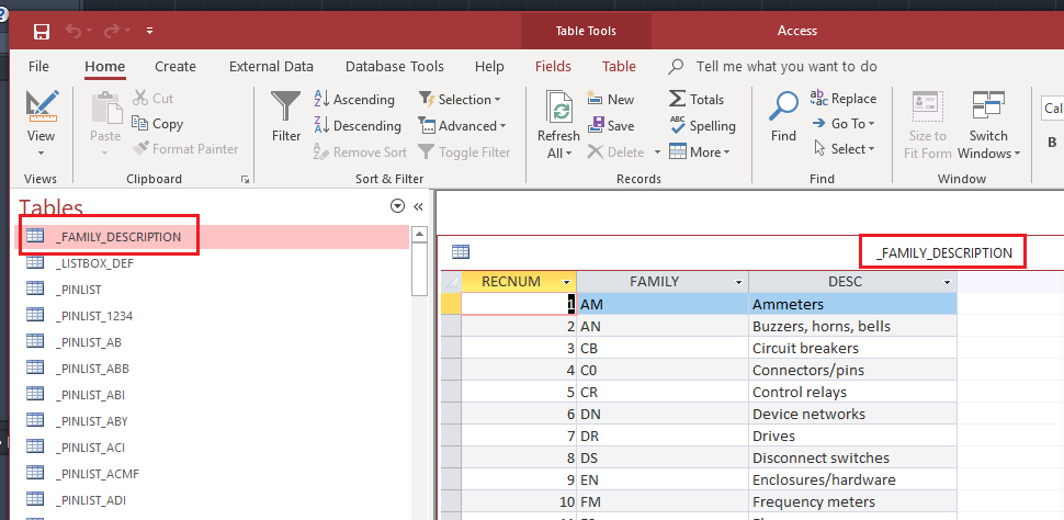 Working With Family Code Descriptions in AutoCAD Electrical