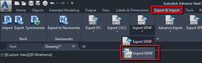Transferring models from ProSteel to Advance Steel