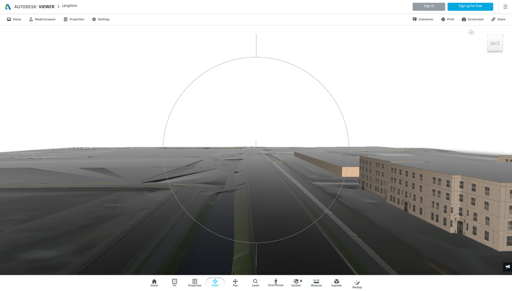 Shared view displays darkened lighting in Autodesk Viewer after publishing from Infraworks