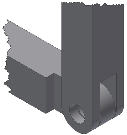 How to create a pin connection between linkages in Inventor Nastran
