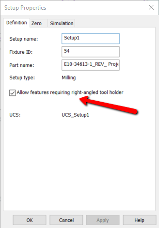 How to use a Right Angle Head in FeatureCAM
