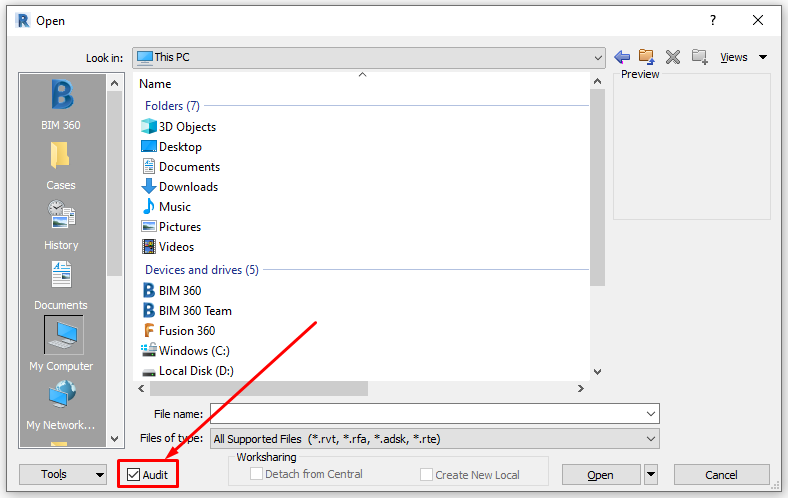 An Unknown Error Occurred And The Operation Could Not Be Completed When Opening A Model