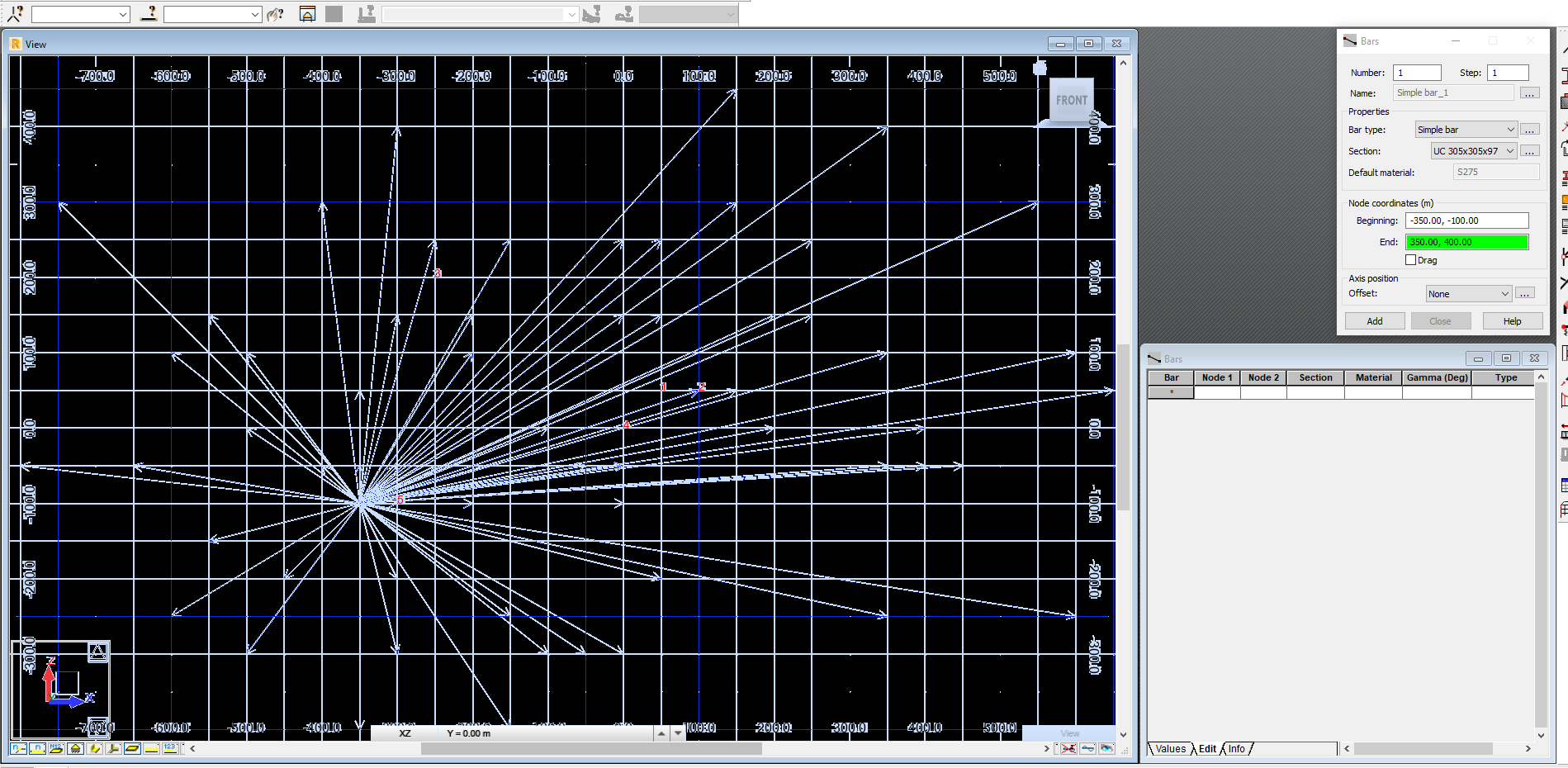Graphical view display issues in Robot Structural Analysis