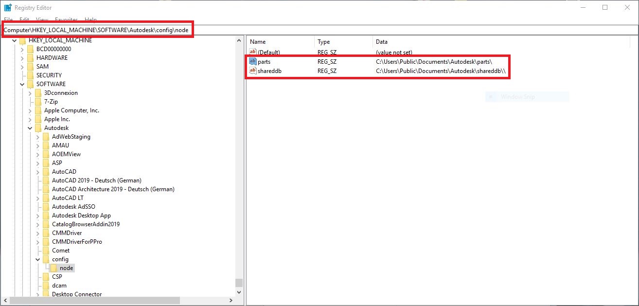 How to change location of shareddb and Parts in PowerShape.