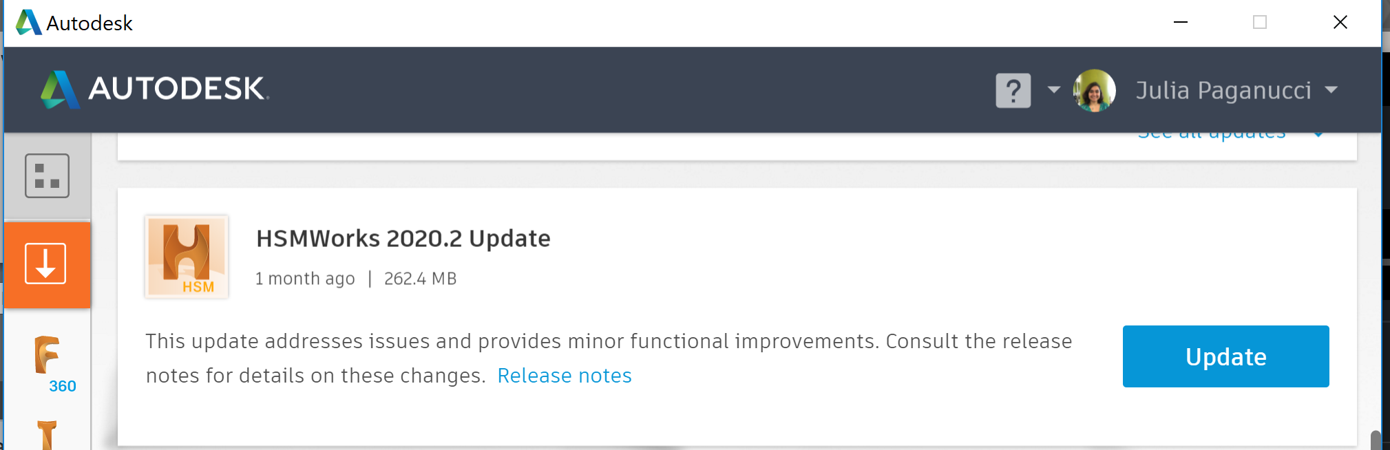 Where to download HSMWorks updates