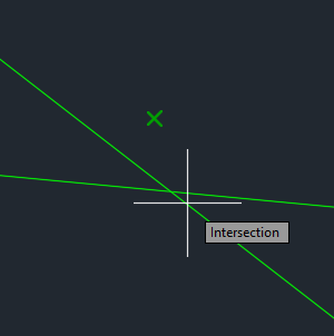 Intersection osnap is offset from the intersection point in AutoCAD