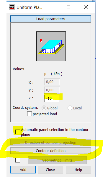 How to create a surface load on a panel/cladding which is limited to a certain zone in Robot ...