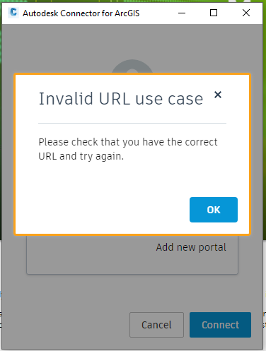 “Invalid URL use case” in Autodesk Connector for ArcGIS in InfraWorks ...
