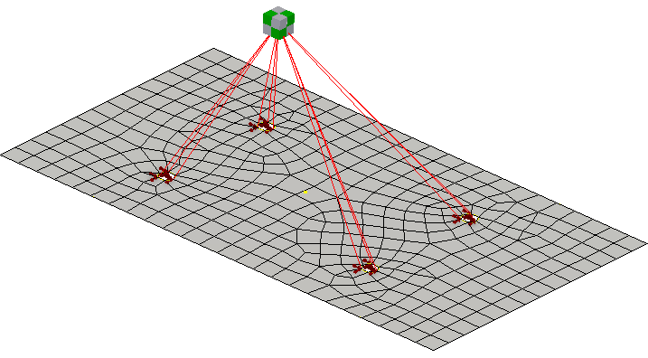 How to connect mass to the model in Nastran