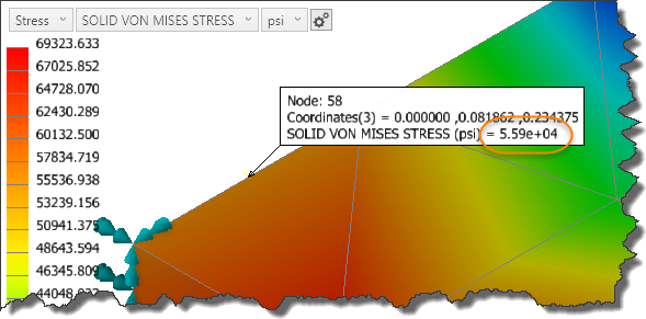 Stress result at midside nodes not the value calculated by Nastran