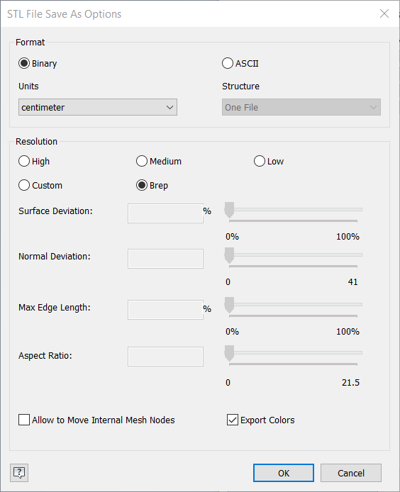 Unable to export some Inventor part files as .STL file for 3D Printing come out empty or low ...