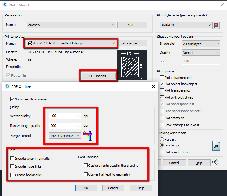 How To Create Smallest PDF File In AutoCAD AutoCAD Autodesk 