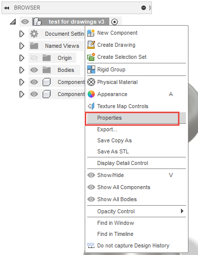 Part Number/Name changes between the browser and the parts list in a Drawing in Fusion