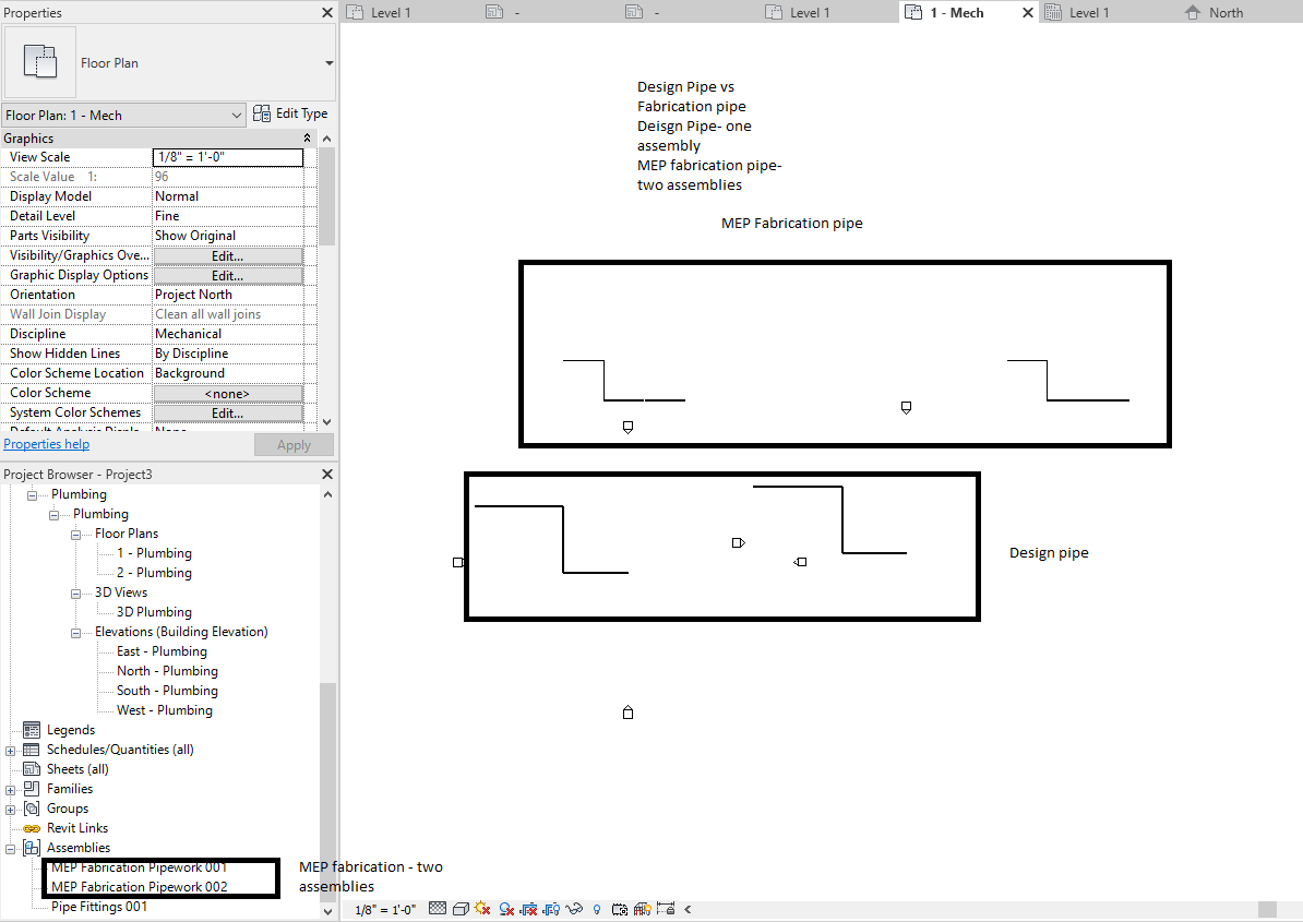 Assemblies copied using MEP fabrication pipe in Revit do not keep the ...