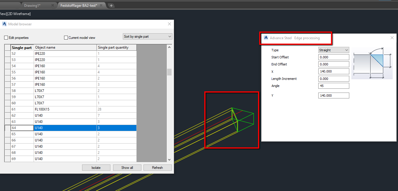 NC file for a profile does not contain the cut feature at the beam end ...