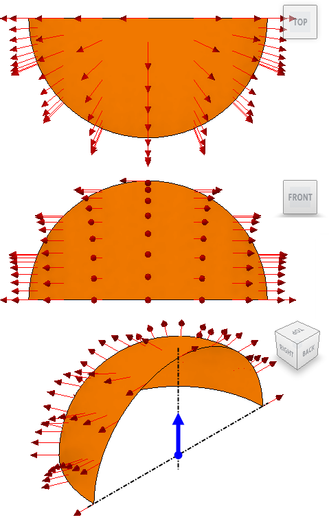 How to visualize the coordinate system in Inventor Nastran