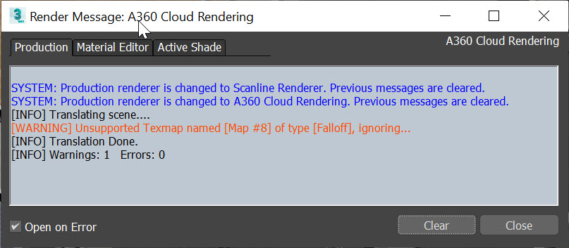 "[WARNING] Unsupported Texmap named [Map Name] of type [Map Type], ignoring" when uploading a ...