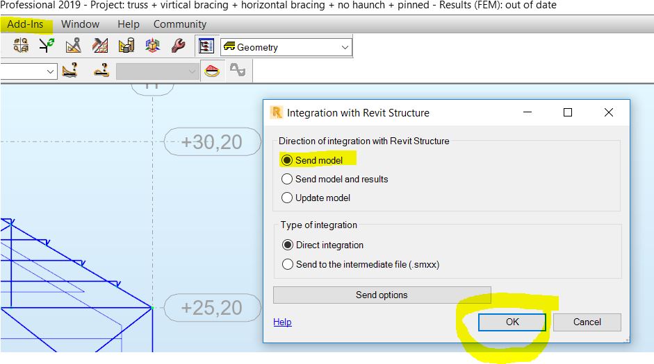 Incorrect object position after structure update from Robot Structural Analysis to Revit Structure