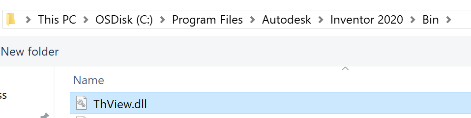 Inventor 文件缩略图未显示在 Inventor 的“打开”对话框或 Windows 资源管理器中