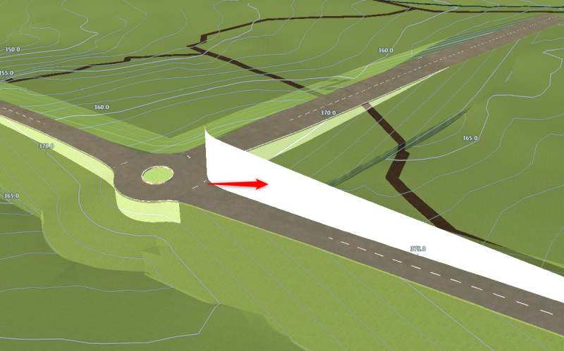 Roundabout Inscribed Circle Diameter cannot be changed to smaller ...