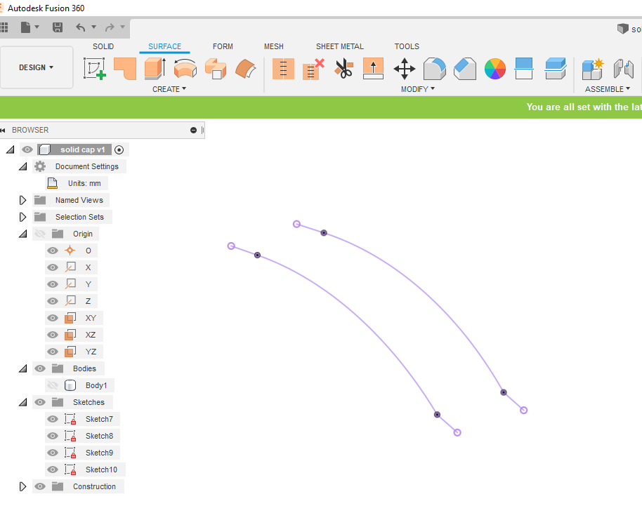 How to generate complex split line/run-off surfaces in Fusion