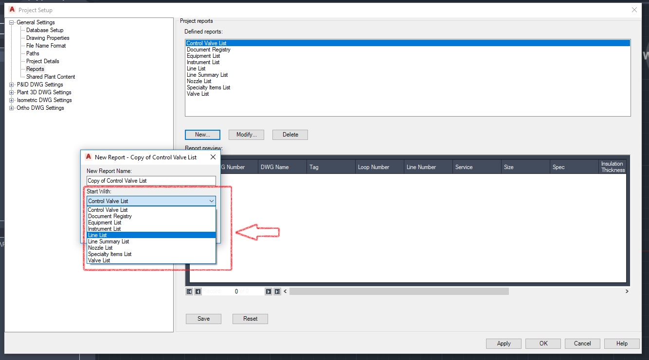 Is it possible to create a new project report in the data manager without using an existing ...