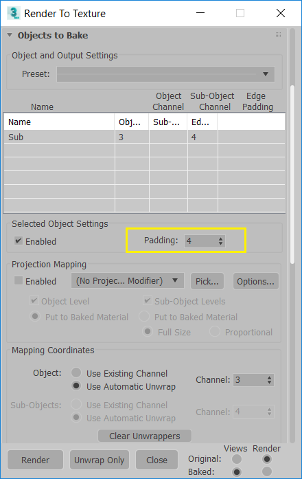 Ambient Occlusion (AO) Render to Texture doesn't cover object edges in ...